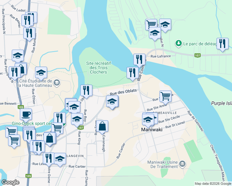 342 Rue des Oblats, Maniwaki QC - Walk Score