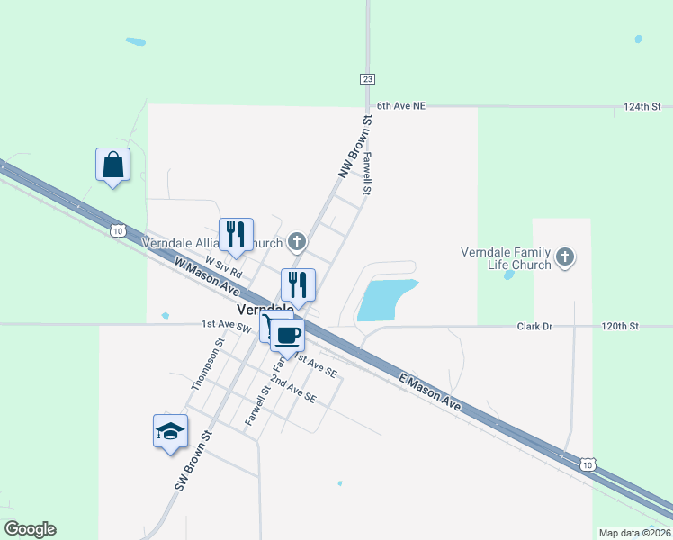 112 Farwell Street, Verndale MN - Walk Score