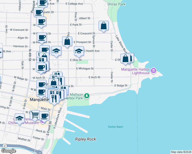 411 East Arch Street, Marquette MI - Walk Score