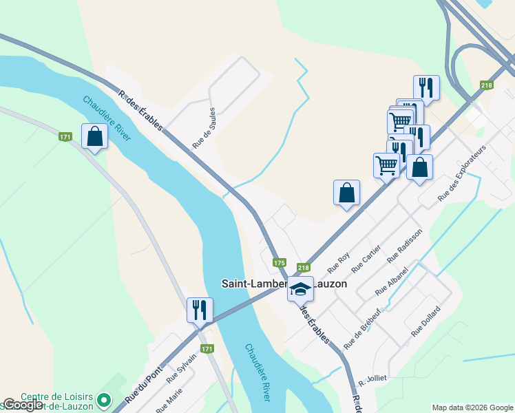 1176 Rue des Érables, Saint-Lambert-de-Lauzon QC - Walk Score