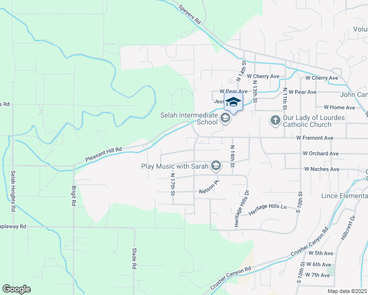 1605 West Orchard Avenue, Selah WA - Walk Score