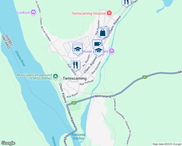 72 Rue Ketchen, Témiscaming QC - Walk Score
