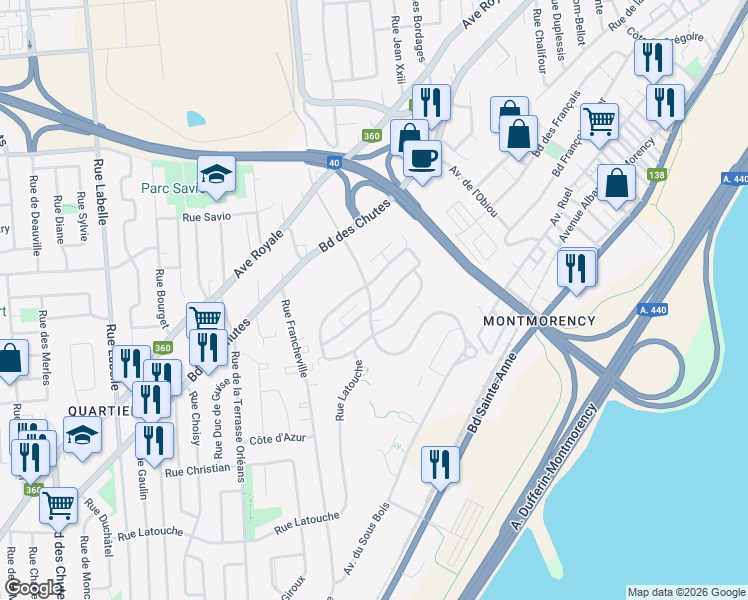 370 Rue des Pionnières-de-Beauport, Québec QC - Walk Score