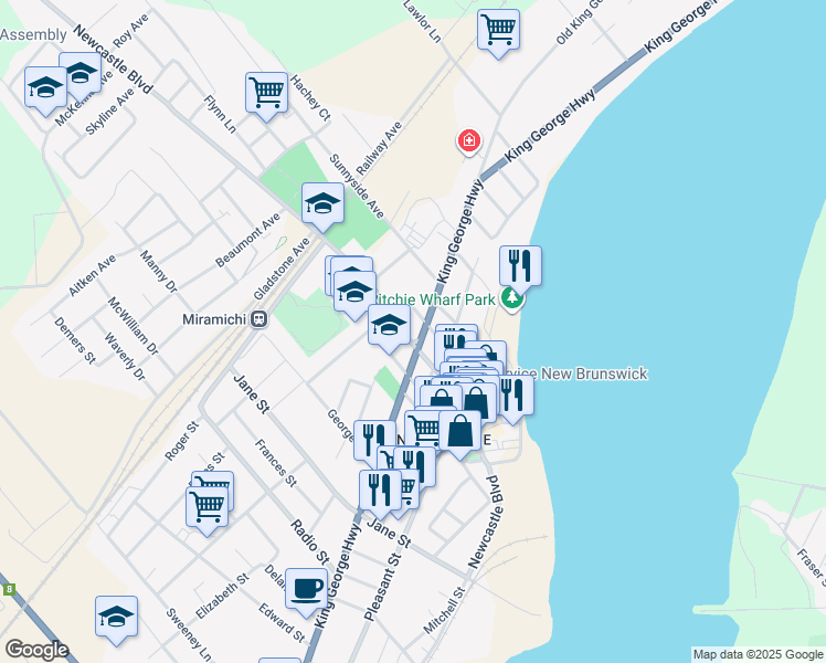 599 King George Highway, Miramichi NB - Walk Score