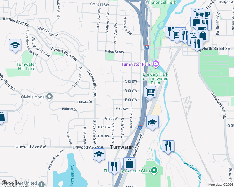 409 W D Street Southwest, Tumwater WA - Walk Score