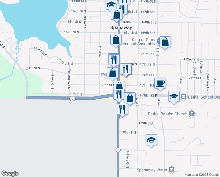 220 175th Street South, Spanaway WA - Walk Score