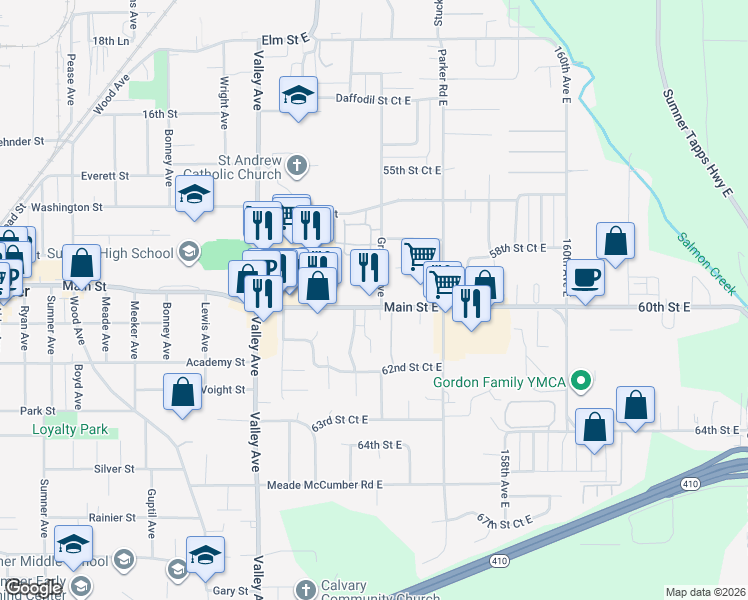 15367 Main Street East, Sumner WA - Walk Score