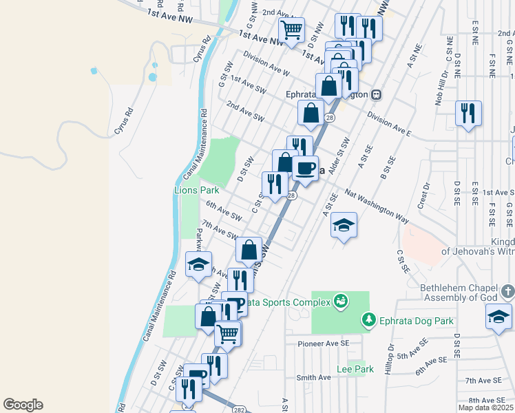 5th Avenue Southwest, Ephrata WA - Walk Score
