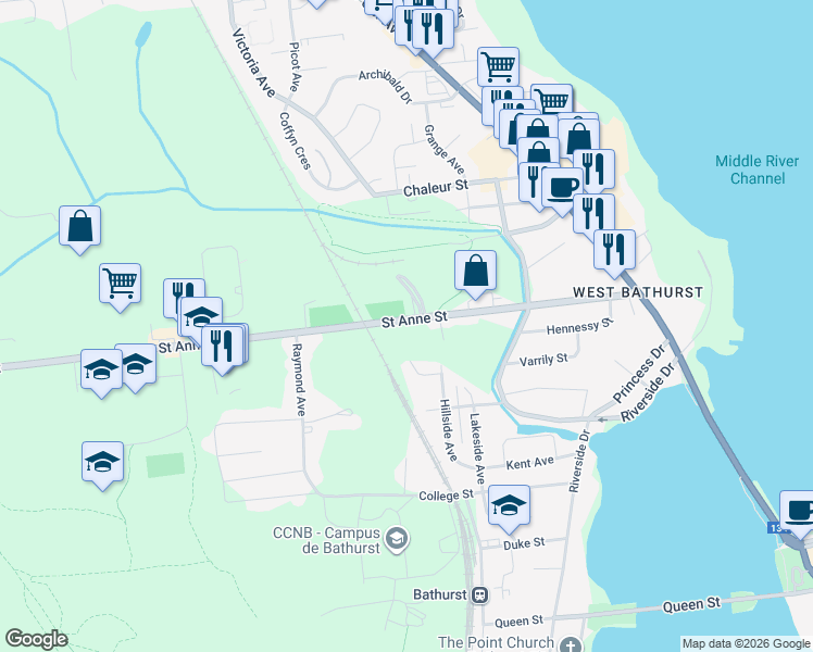 671 Saint Anne Street, Bathurst NB - Walk Score