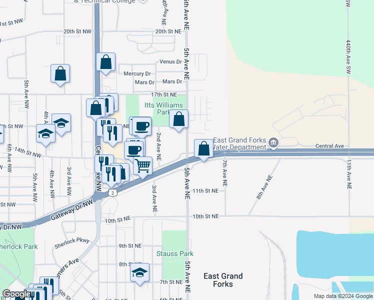 1432 5th Avenue Northeast, East Grand Forks MN - Walk Score