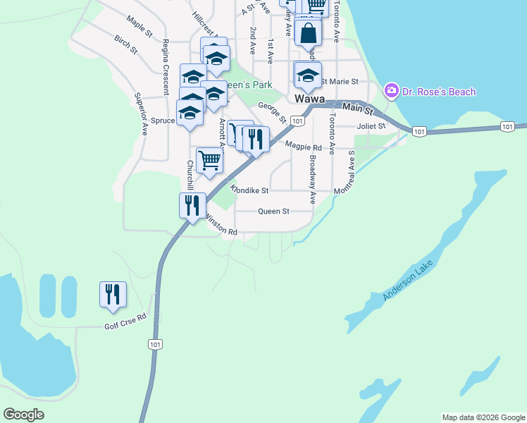 Queen Street, Wawa ON - Walk Score