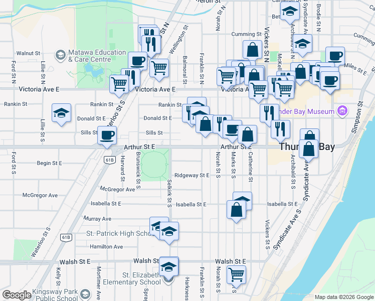 1420 Arthur Street East, Thunder Bay ON - Walk Score