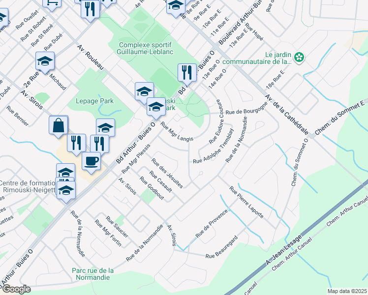 476 Rue du Pere Rouillard, Rimouski QC - Walk Score