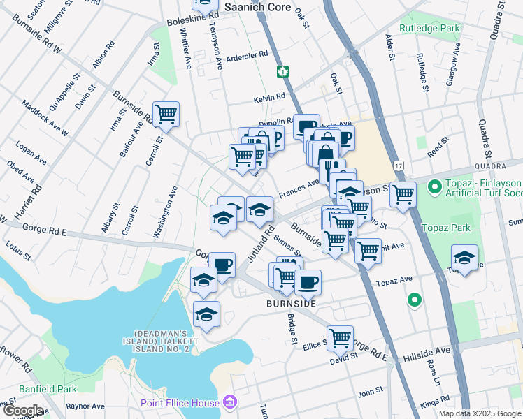 493 Burnside Road East, Victoria BC - Walk Score