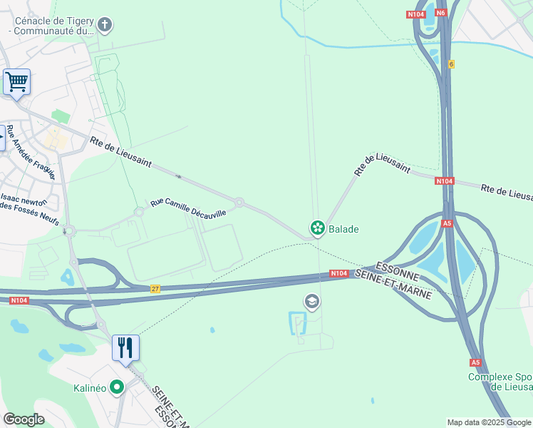 Route de Lieusaint, Tigery IDF - Walk Score