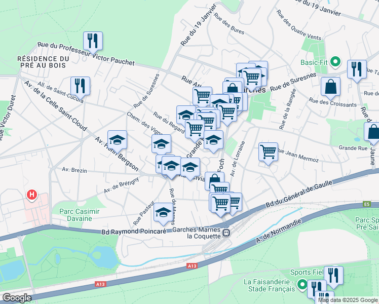 2 Chemin des Vignes, Garches IDF - Walk Score