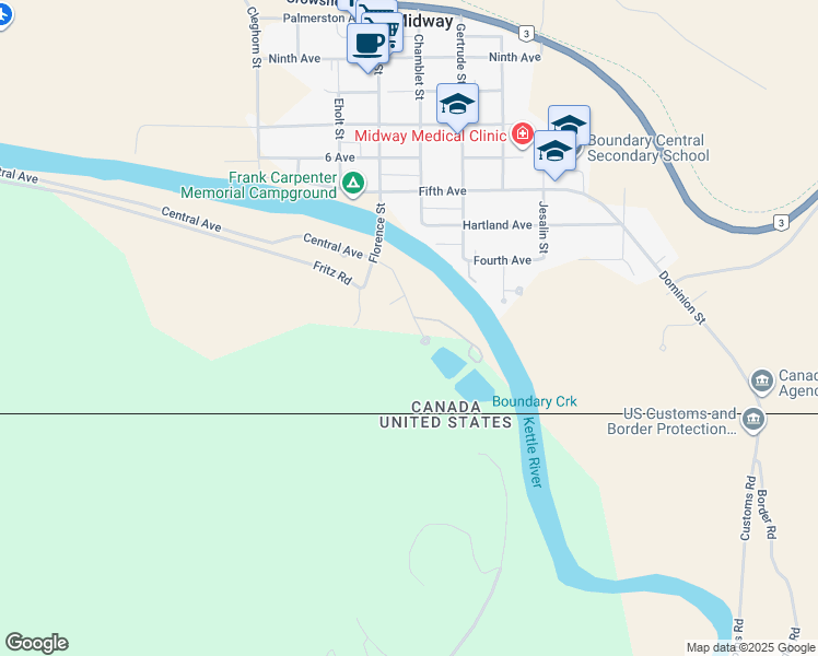 510 Central Avenue, Midway BC - Walk Score