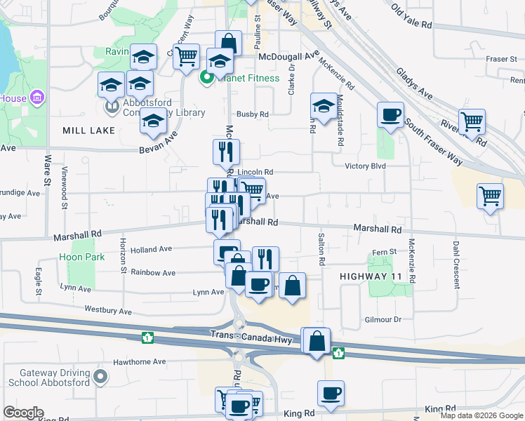 33675 Marshall Road, Abbotsford BC - Walk Score
