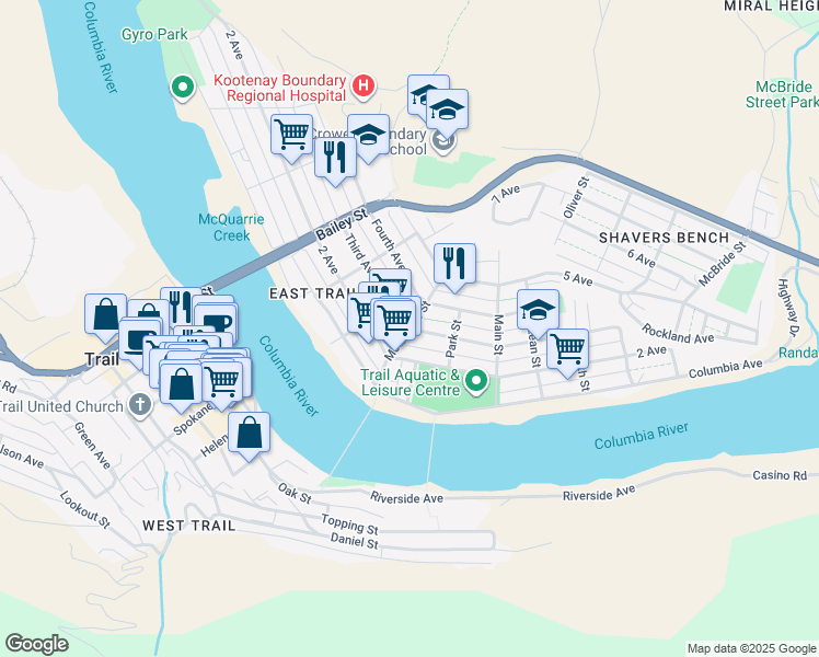 McQuarrie Street, Trail BC - Walk Score