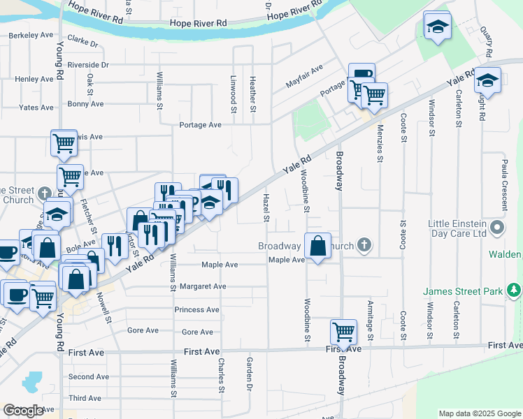 9495 Hazel Street, Chilliwack BC - Walk Score