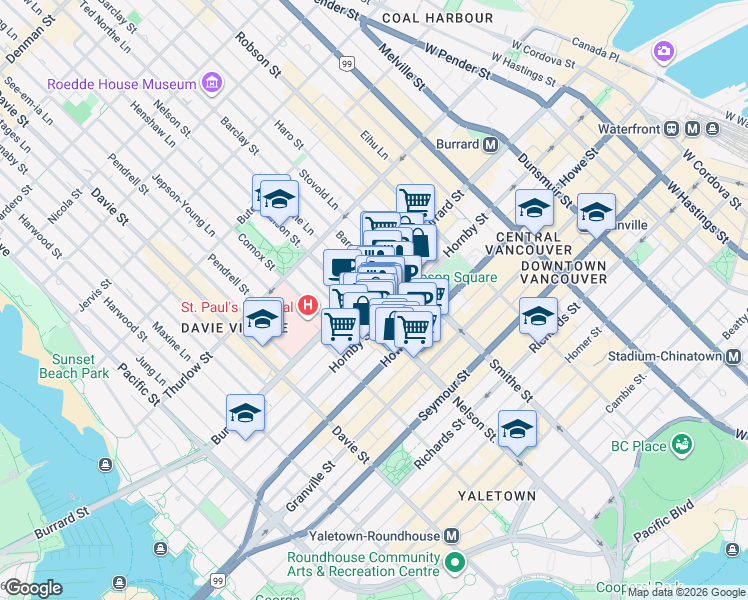 989 Nelson Street, Vancouver BC - Walk Score