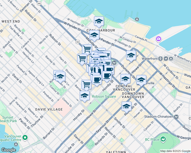 1025 Robson Street, Vancouver BC - Walk Score