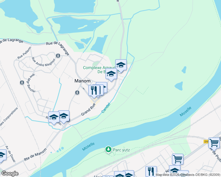 1 Route de Garche, Manom Lorraine - Walk Score
