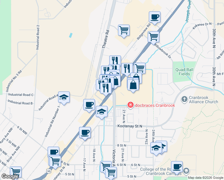Cranbrook Street North, Cranbrook BC - Walk Score