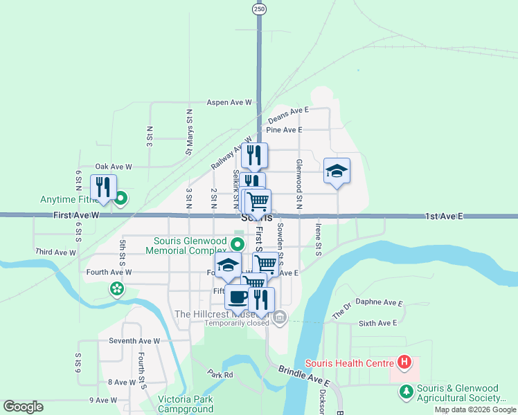 0 First Street North, Souris MB - Walk Score