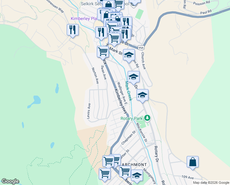 723 Diamond Street, Kimberley BC - Walk Score