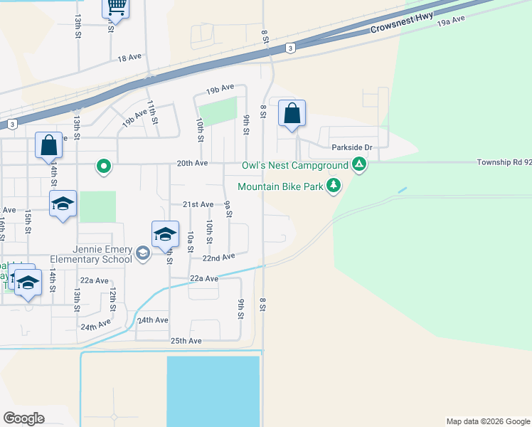 2105 8 Street, Coaldale AB - Walk Score