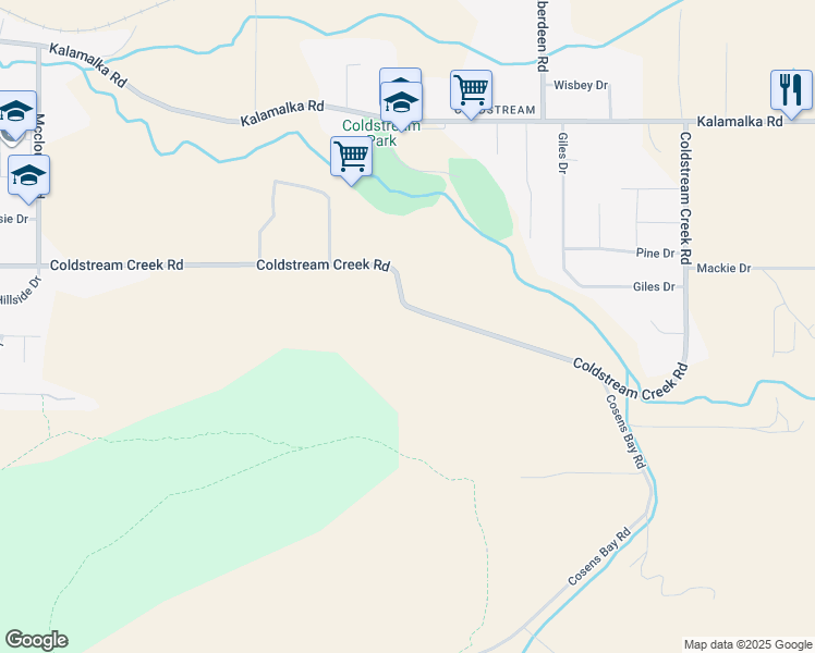 10104 Coldstream Creek Road, Coldstream BC - Walk Score