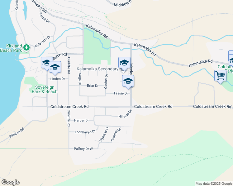 11405 Tassie Drive, Coldstream BC - Walk Score