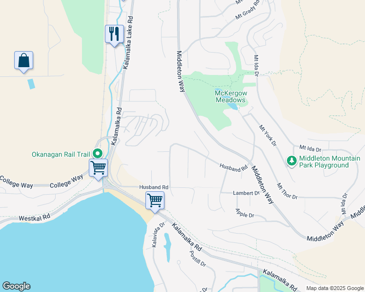 Husband Road, Coldstream BC - Walk Score