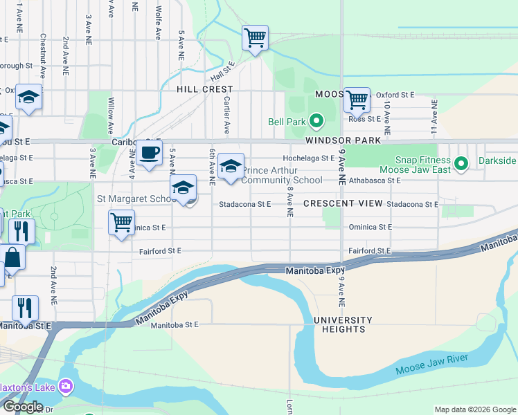 713 Stadacona Street East, Moose Jaw SK - Walk Score
