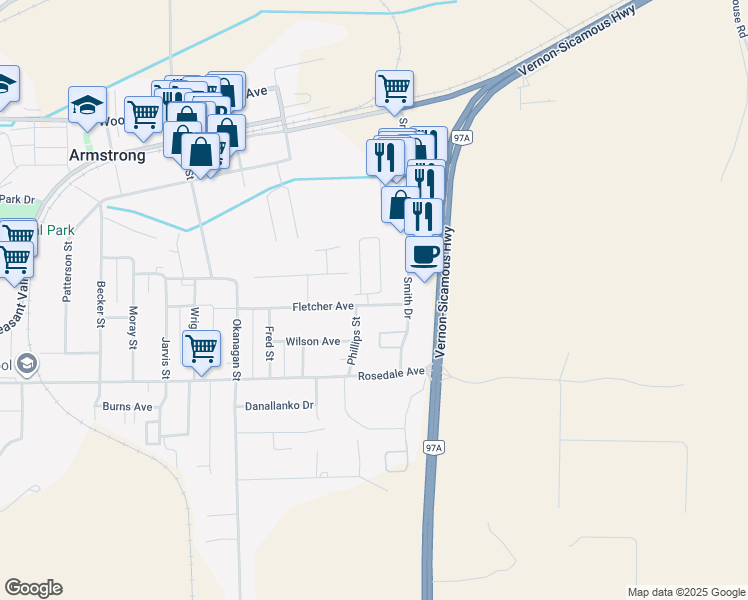 2180 Fletcher Avenue, Armstrong BC - Walk Score
