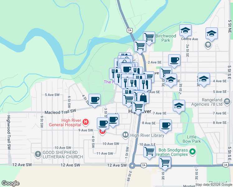 420 Macleod Trail Southwest, High River AB - Walk Score