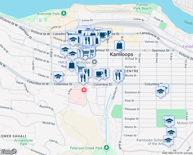 411 Nicola Street, Kamloops BC - Walk Score