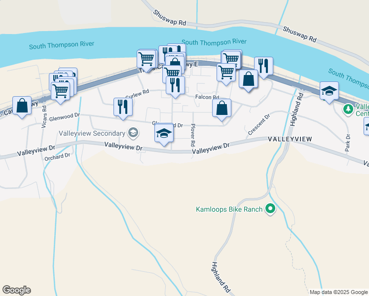 2014 Valleyview Drive, Kamloops BC - Walk Score