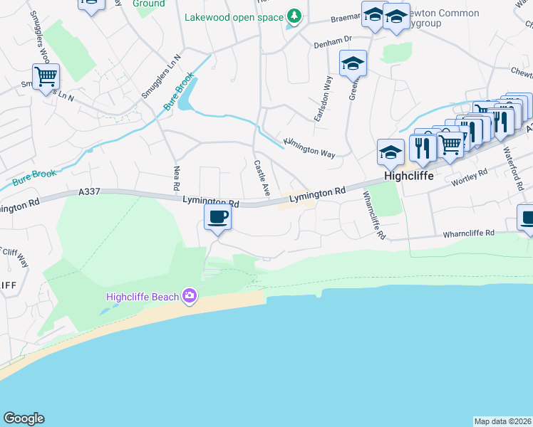 Lymington Road, Highcliffe England - Walk Score