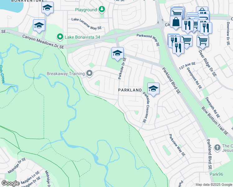 14139 Parkside Drive Southeast, Calgary AB - Walk Score