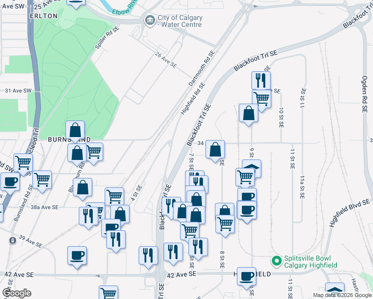3602 Blackfoot Trail Southeast, Calgary AB - Walk Score