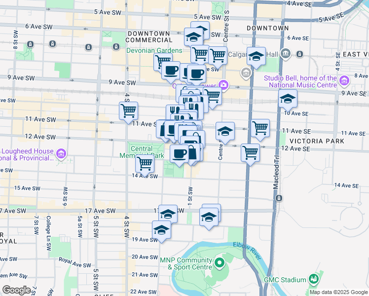 211 12 Avenue Southwest, Calgary AB - Walk Score