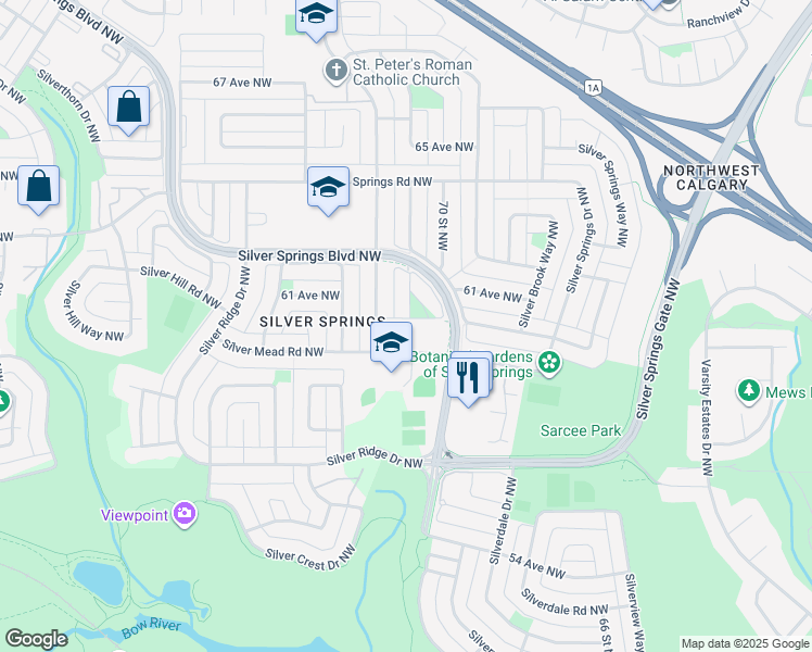215 Silver Mead Close Northwest, Calgary AB - Walk Score