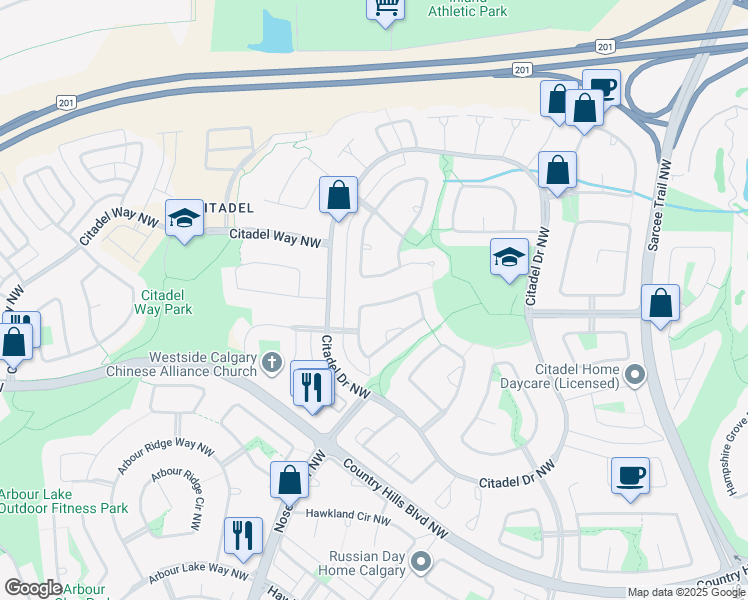 186 Citadel Crest Circle Northwest, Calgary AB - Walk Score