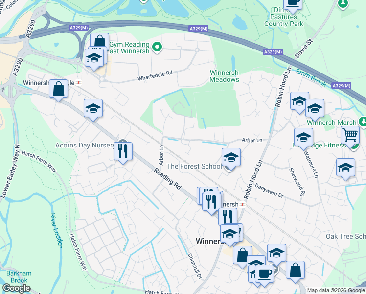 Barley Gardens, Winnersh England - Walk Score