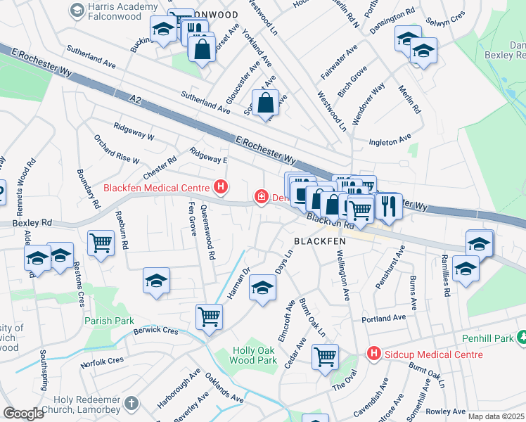 Blackfen Road, Greater London England - Walk Score
