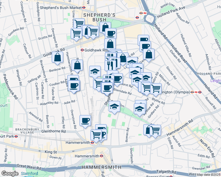 Shepherds Bush Road, Greater London England - Walk Score