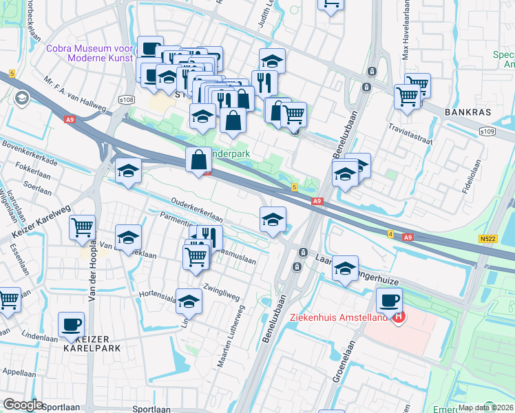 30 Burgemeester Rijnderslaan, Amstelveen NH - Walk Score