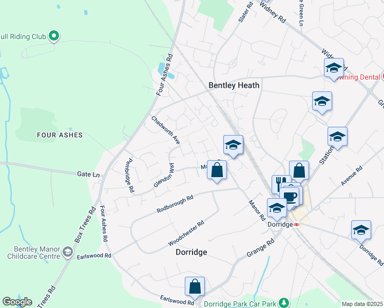 Hazeltree Grove, Dorridge England - Walk Score